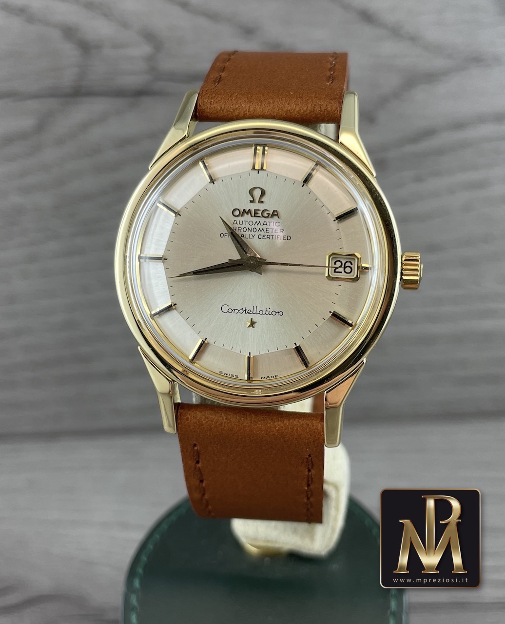 Omega Constellation Pie Pan 18K Gold 168005/6 | Omega usati di M.P Preziosi